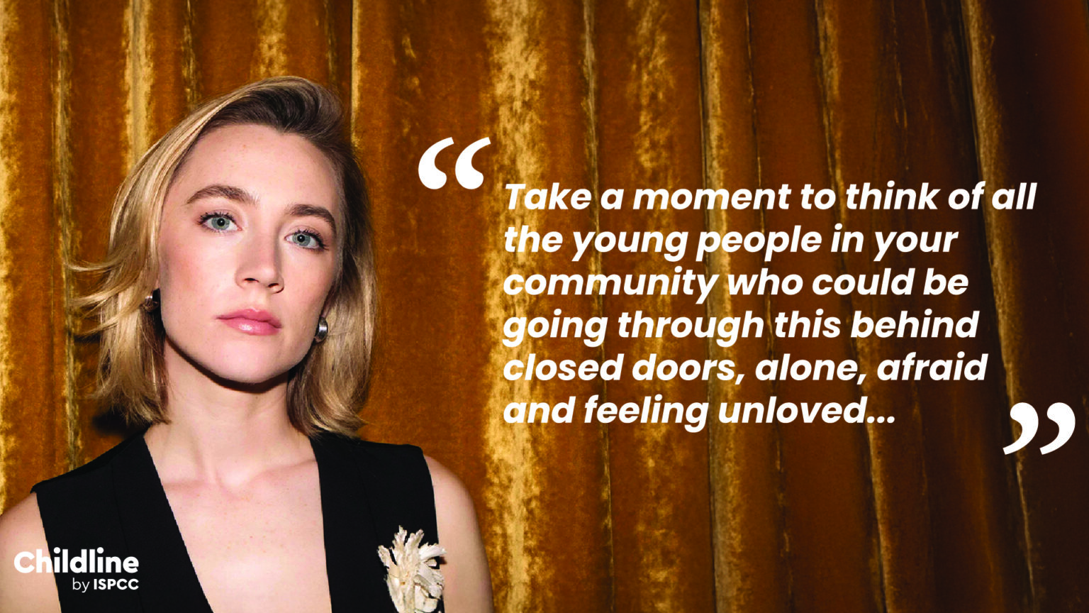 Saoirse Ronan fronts heartbreaking appeal for ISPCC - ISPCC